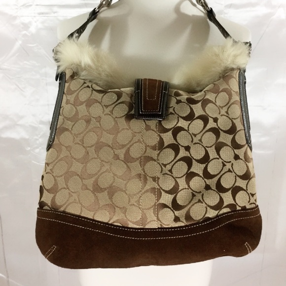 Coach | Bags | Coach Shearling And Leather Hobo Bag | Poshmark